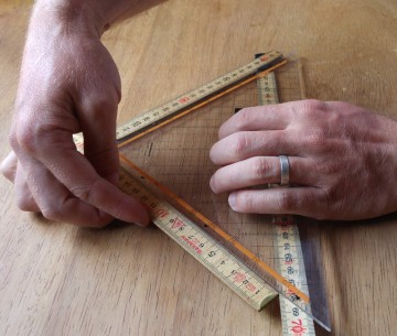Zollstock zu einem Winkelmesser ️ [2 Tricks]